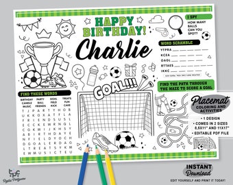Football Activity and Coloring Pages INSTANT DOWNLOAD - Etsy