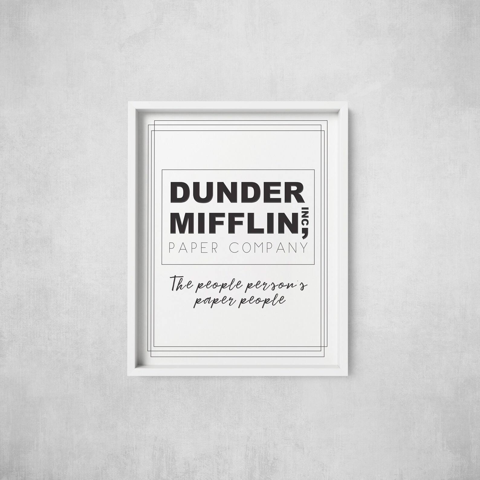 Dunder Mifflin the People Person's Paper People | Dunder Mifflin Print ...