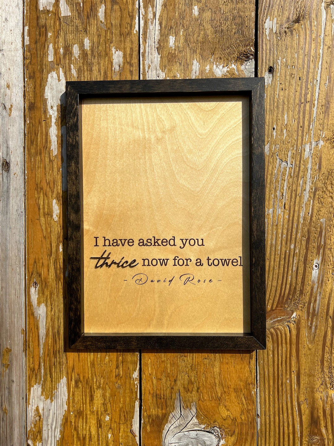 I've Asked Thrice Sign | Wood Sign - Etsy