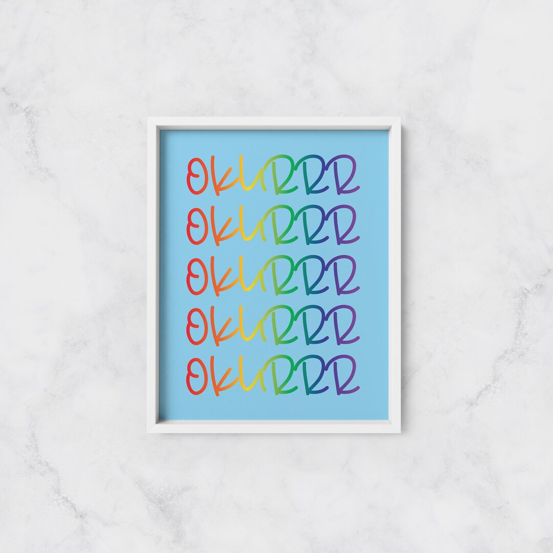 Okurrr Pop Culture Word Art Cardi B Print - Etsy