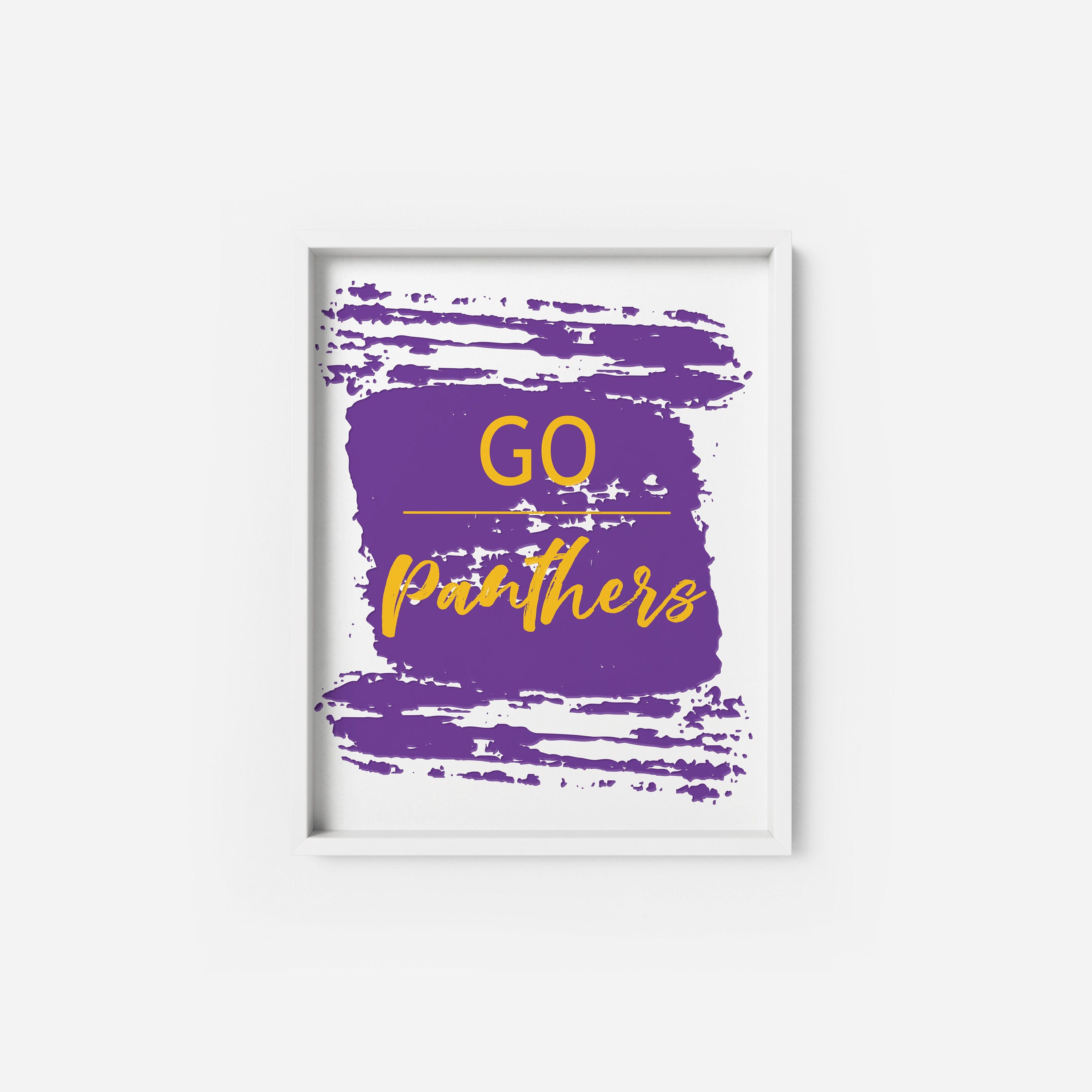 Go Panthers Panthers University of Northern Iowa Team Print Team Spirit ...