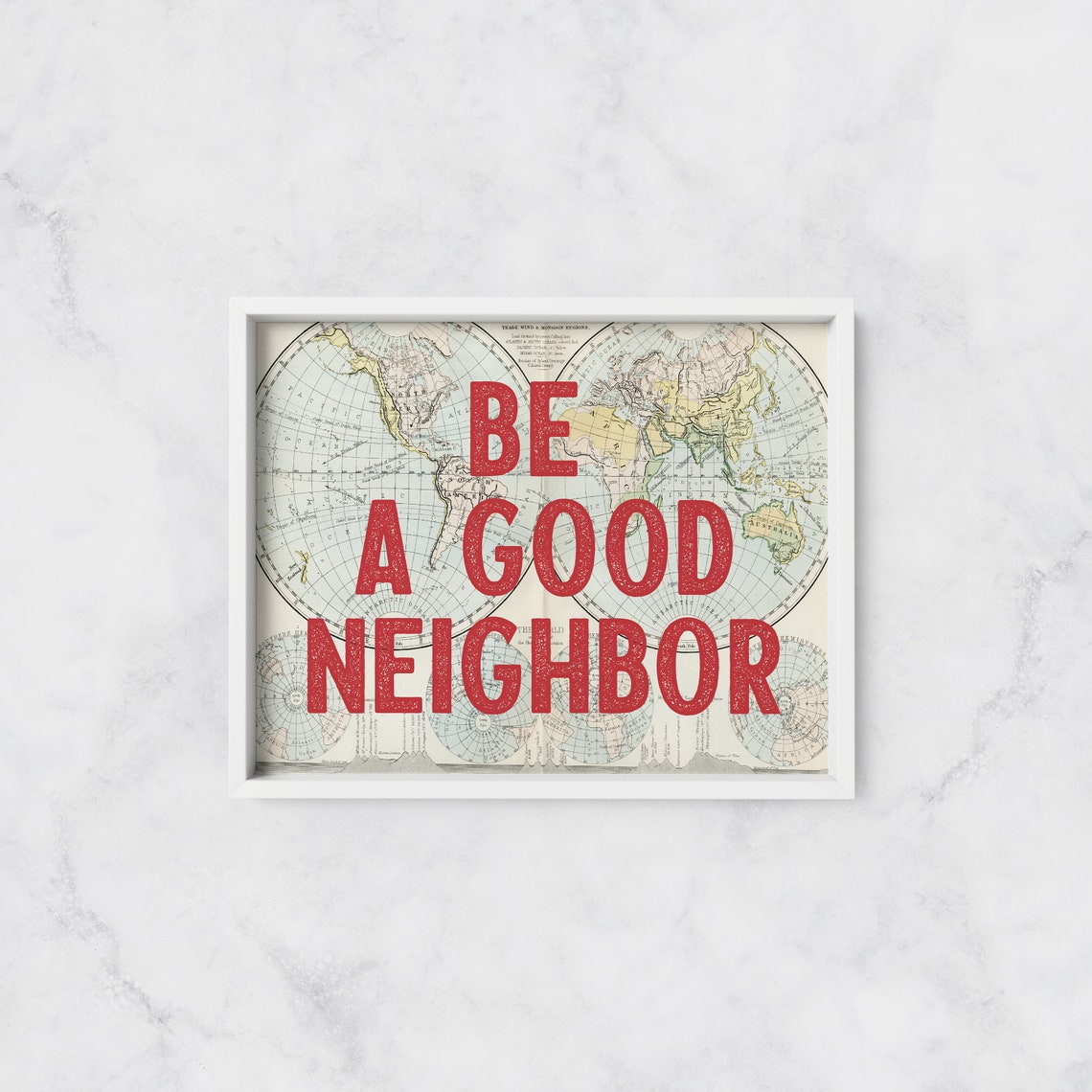 Be A Good Neighbor | Neighbor | Neighbor Gift | Mr. Rogers | Art for A ...
