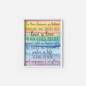 In This Classroom We Believe | in This School We Believe | Black Lives ...