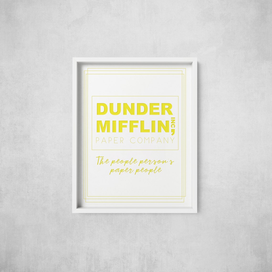 Dunder Mifflin the People Person's Paper People | Dunder Mifflin Print ...