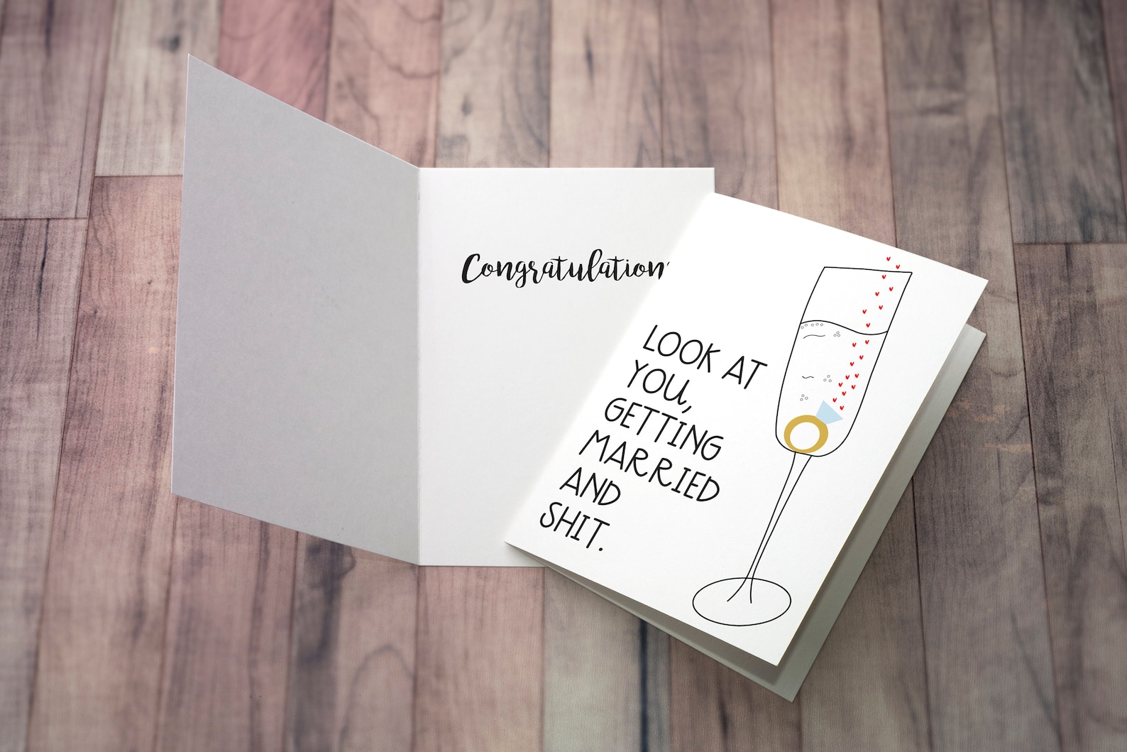 Funny Wedding Card | Getting Married Card | Funny Engagement Card ...