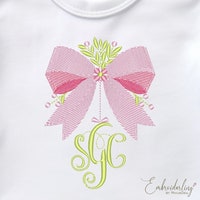 Bow Monogram - Etsy