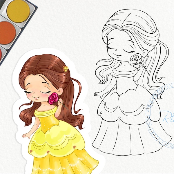 Digi Coloring Page - Etsy