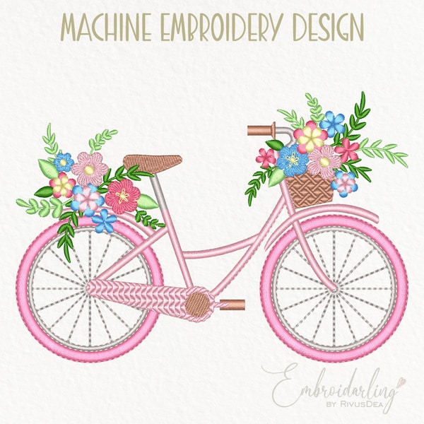 Bike Embroidery - Etsy