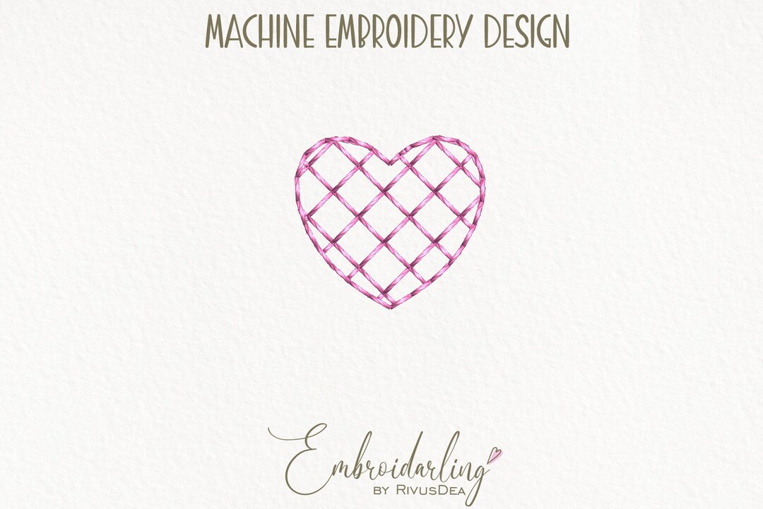 Tiny Heart Machine Embroidery Design. 3 SIZES. Embroidery - Etsy