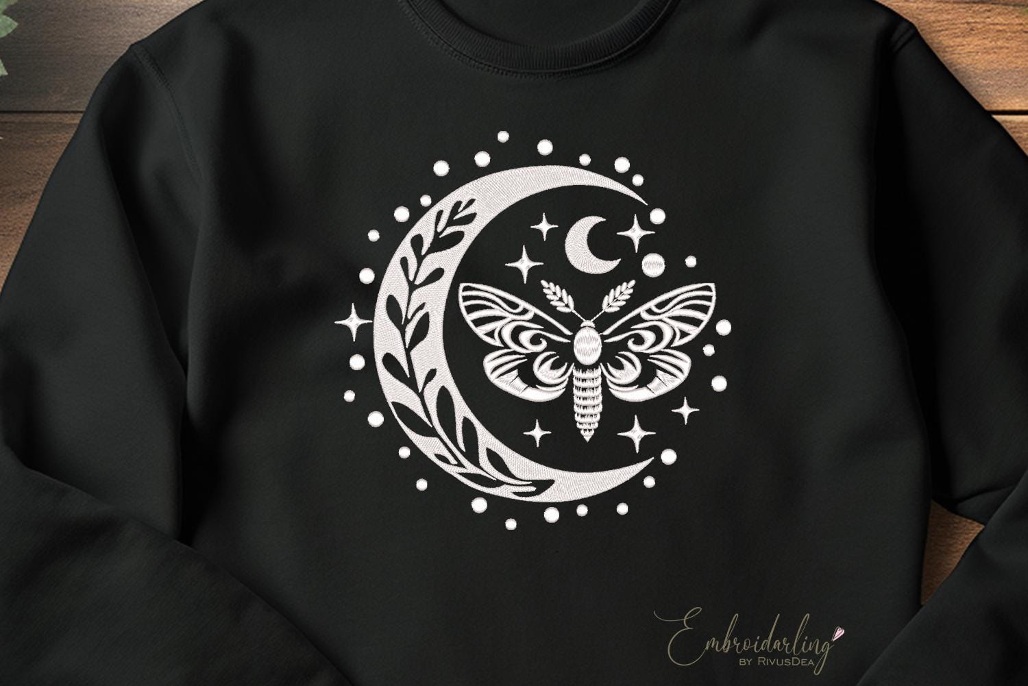 Gothic Fairycore Machine Embroidery Designs, Celestial Magic, Witchy ...