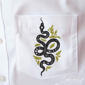 Green Snake Machine Embroidery Design, Asian, Green Snake Chinese New ...