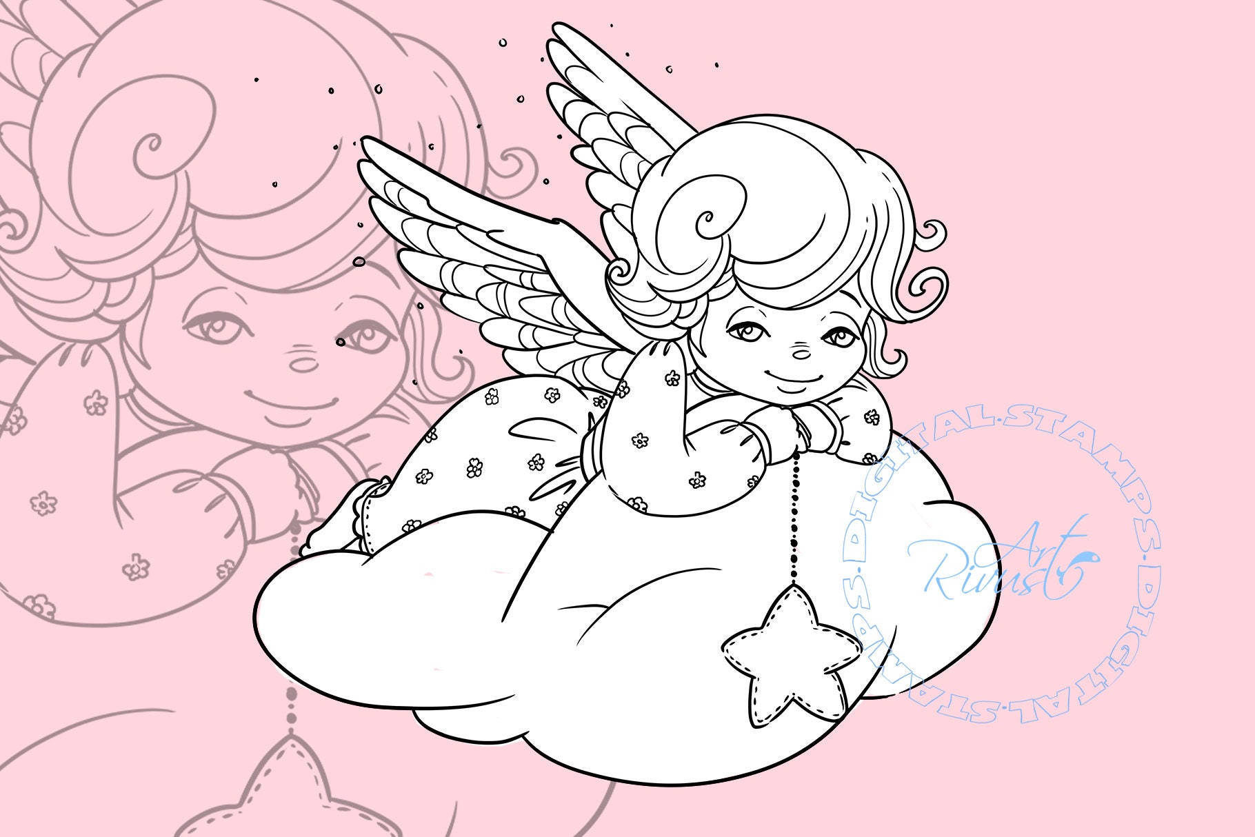 Precious Moments Baby Angels Coloring Pages