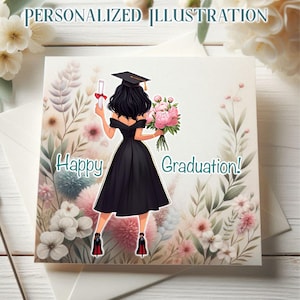 Personalized Graduation Illustration – Custom Digital Artwork - Etsy