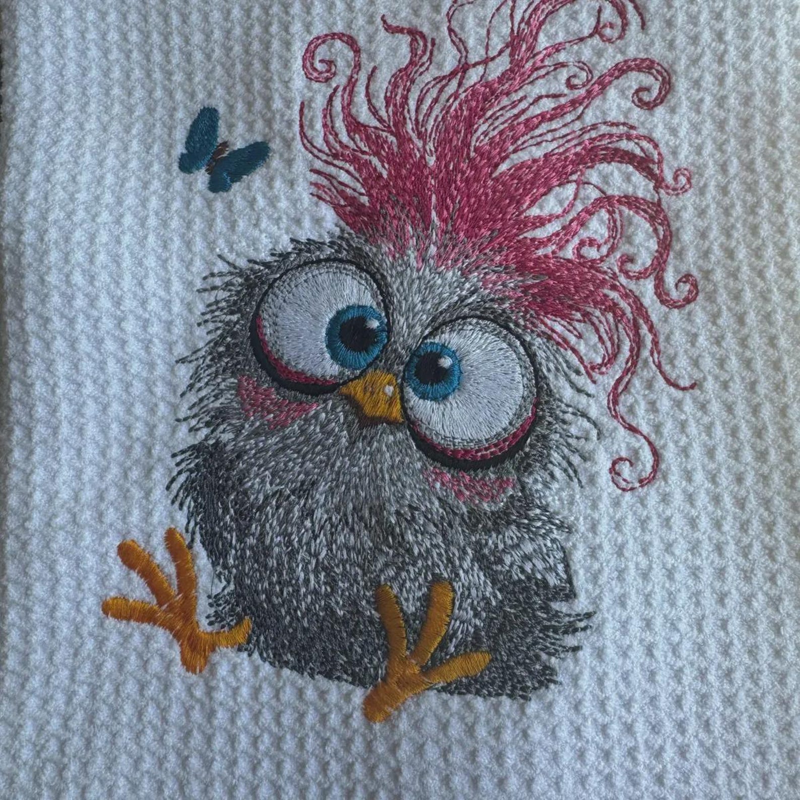 FUNNY CRAZY Chicken Embroidery Design, Machine Embroidery File, Flaffy ...
