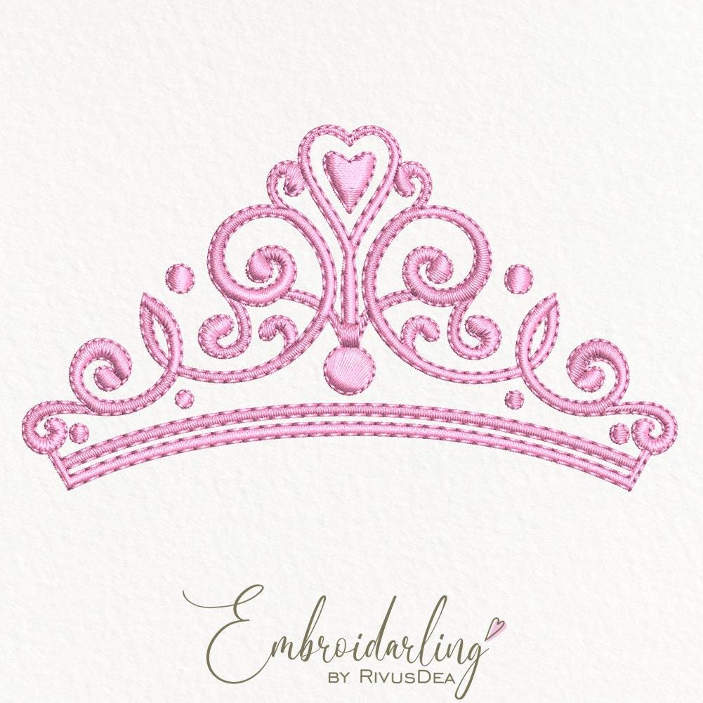 Princess Tiara Embroidery Design: Crown Pattern (digital Download) - Etsy