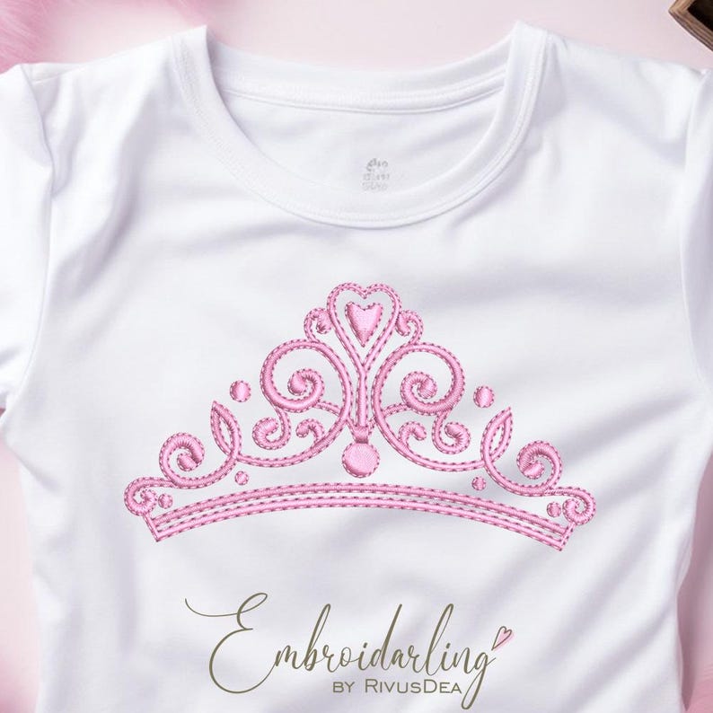 Princess Tiara Embroidery Design: Crown Pattern (digital Download) - Etsy