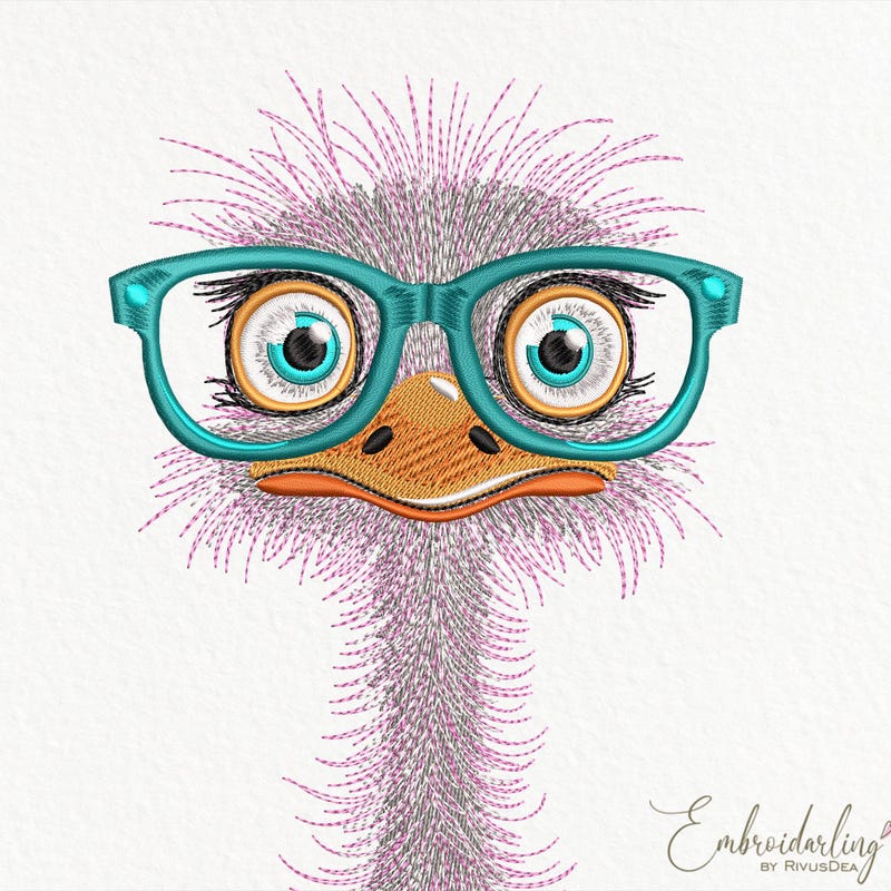 Ostrich Funny Cartoon - Etsy UK