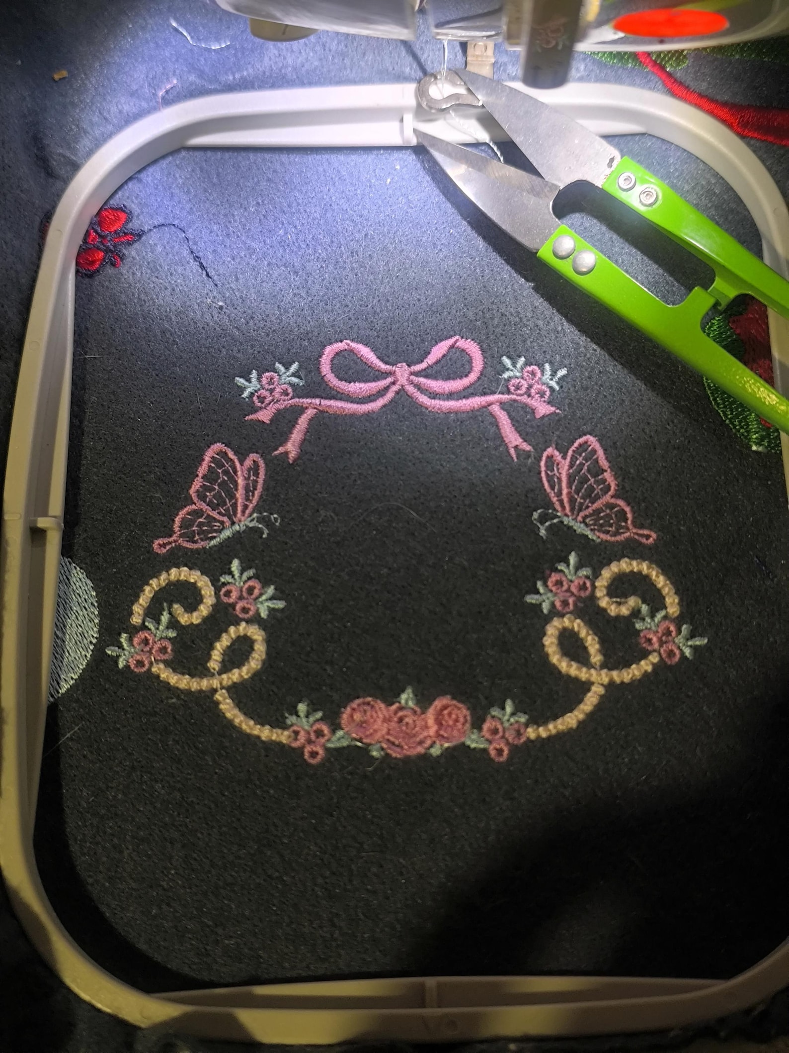 Girl Monogram Frame Embroidery Designs File 7 Sizes | NO FONT INCLUDED ...