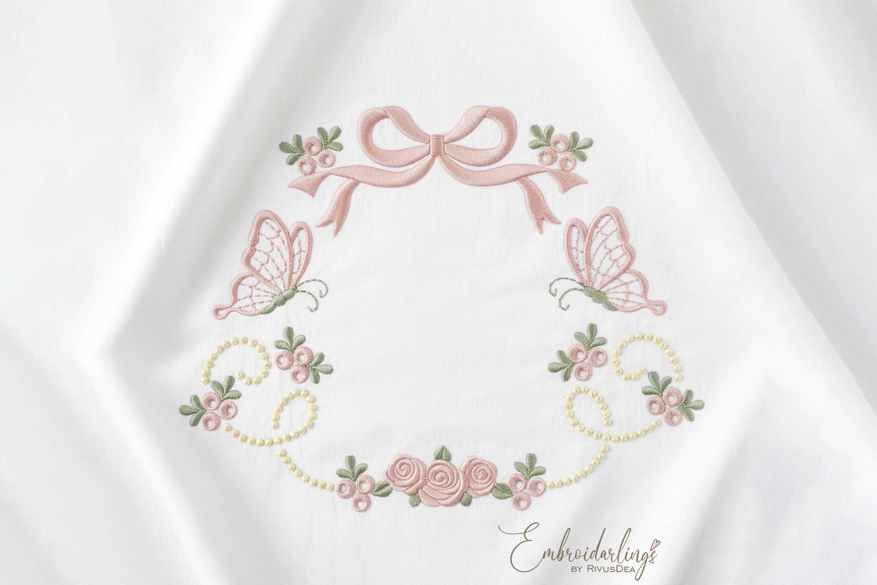 Girl Monogram Frame Embroidery Designs File 7 Sizes | NO FONT INCLUDED ...