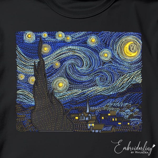 Van Gogh Embroidery - Etsy