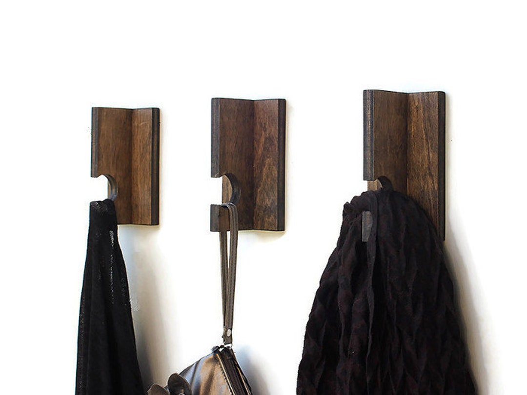 Rustic Coat Hooks set of 3 Coat Hooks Wall Mounted Coat - Etsy