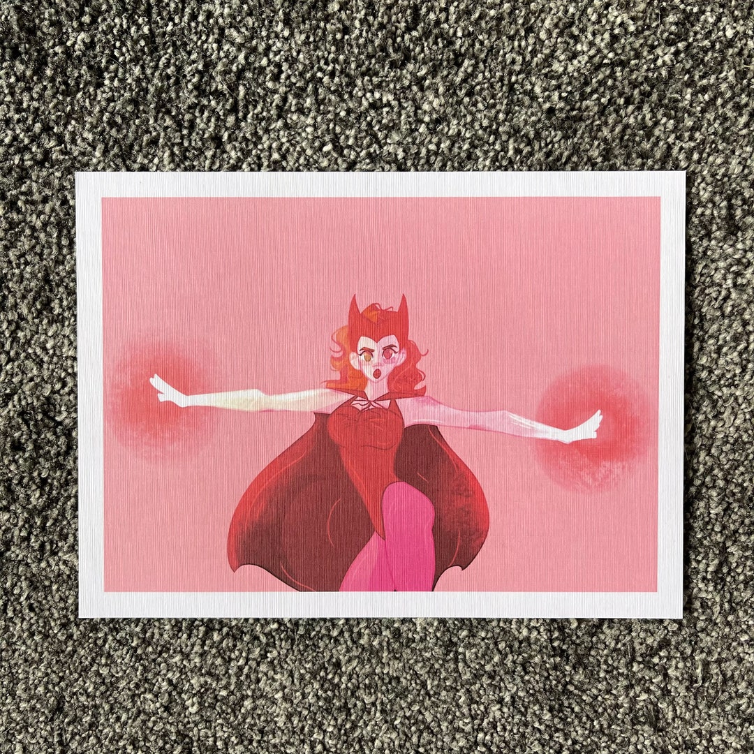Wanda Scarlet Witch Print - Etsy