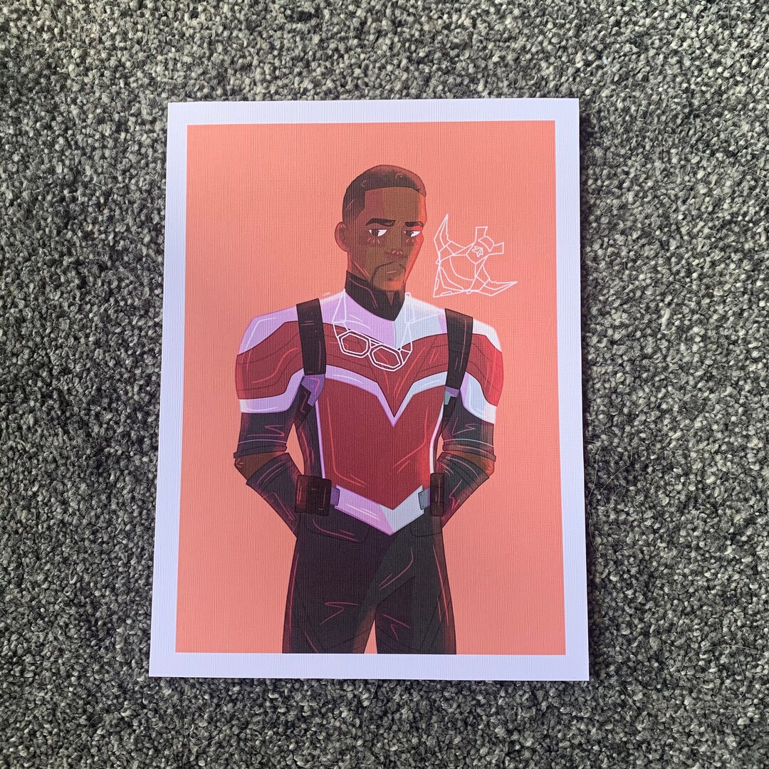 The Falcon Orange Print - Etsy