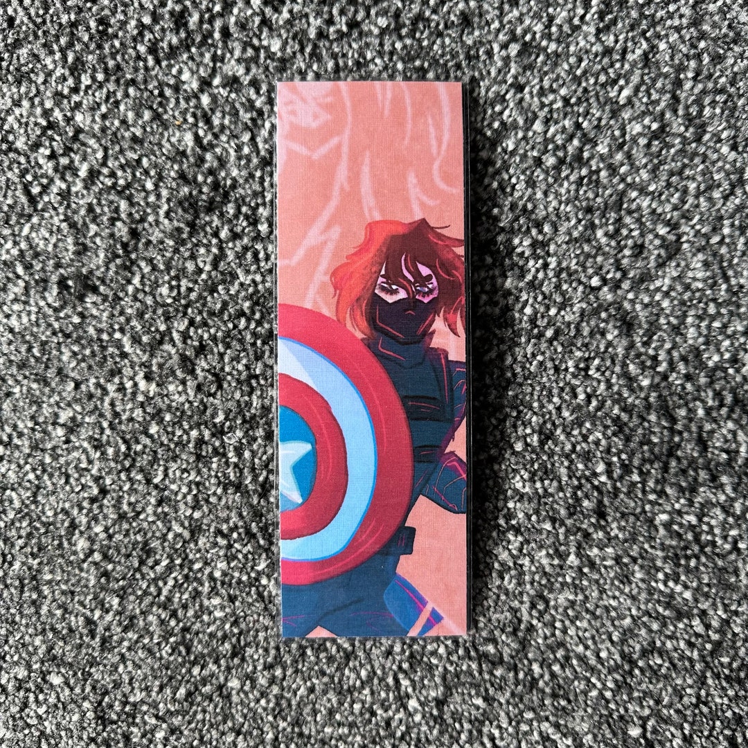 Winter Soldier Bucky Barnes Shield Bookmark - Etsy