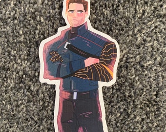 Bucky Winter Soldier Alpine Waterproof Vinyl Sticker | Etsy