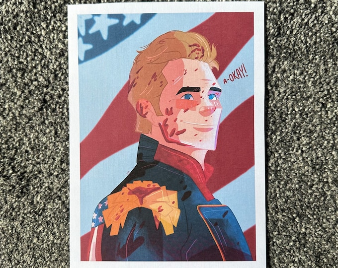 Homelander, Oil Painting, Portrait of Homelander From the Boys Series ...