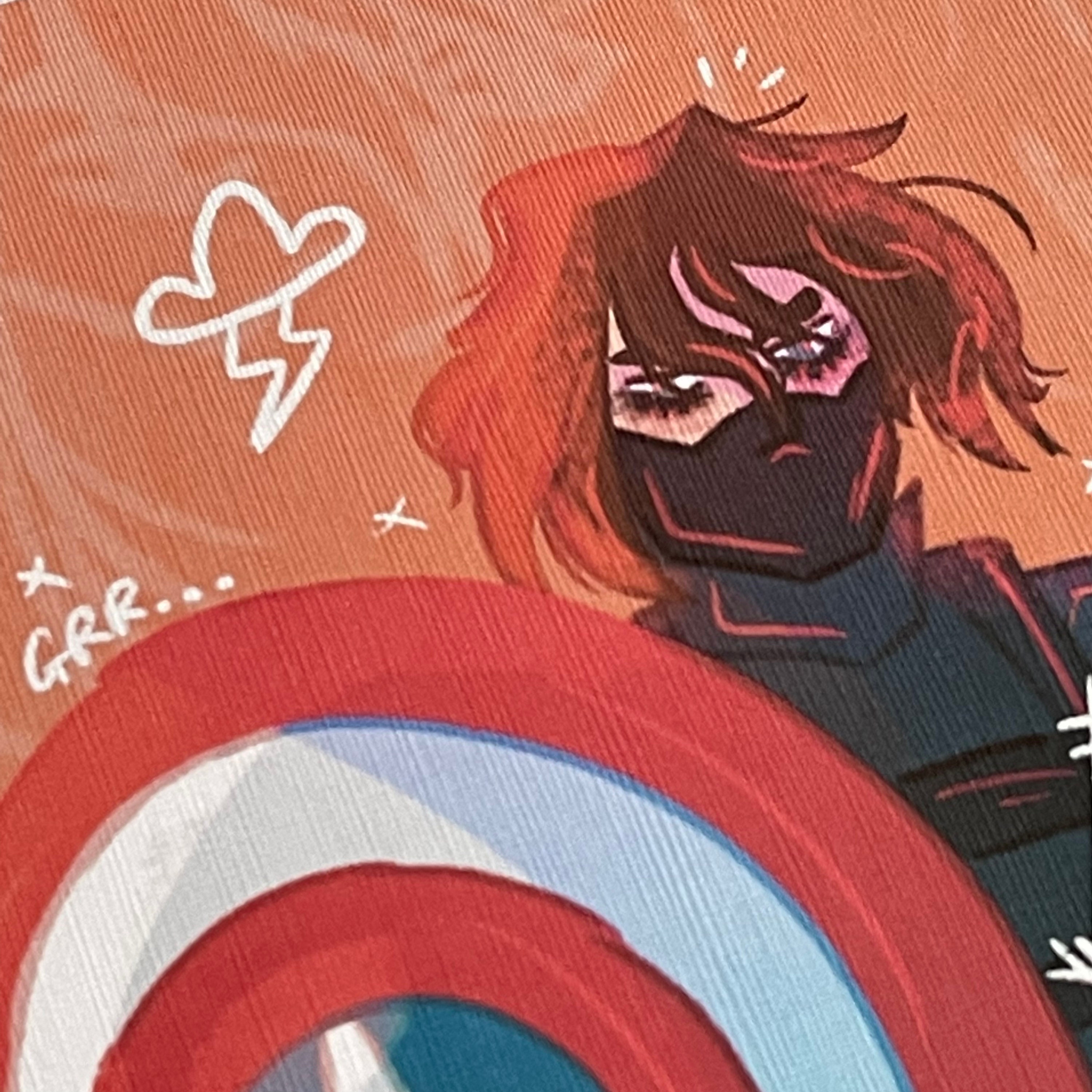 Winter Soldier Bucky Shield Print - Etsy