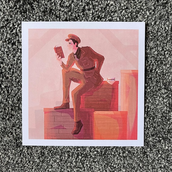 Bucky Book Print | Etsy