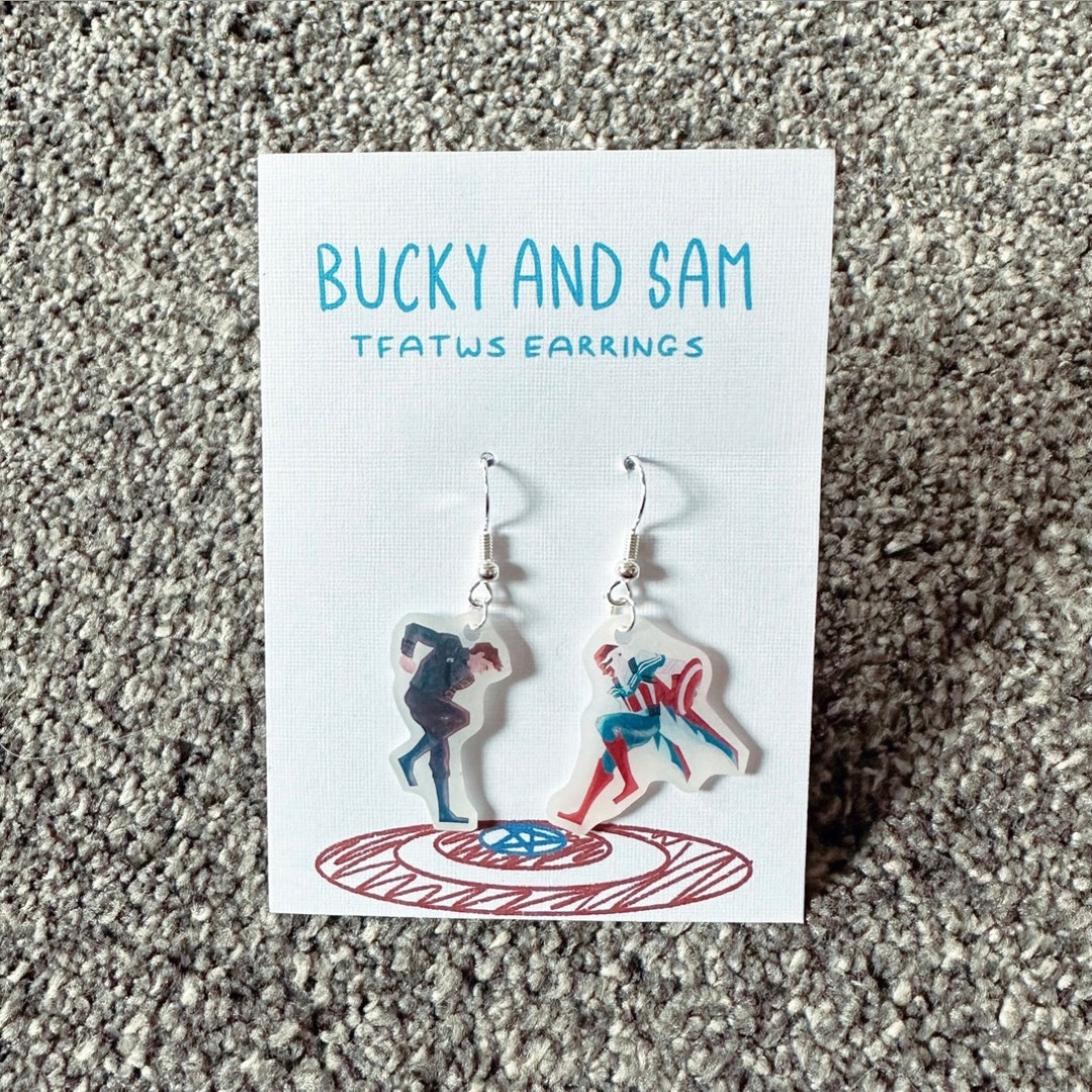 Bucky and Sam TFATWS Earrings - Etsy