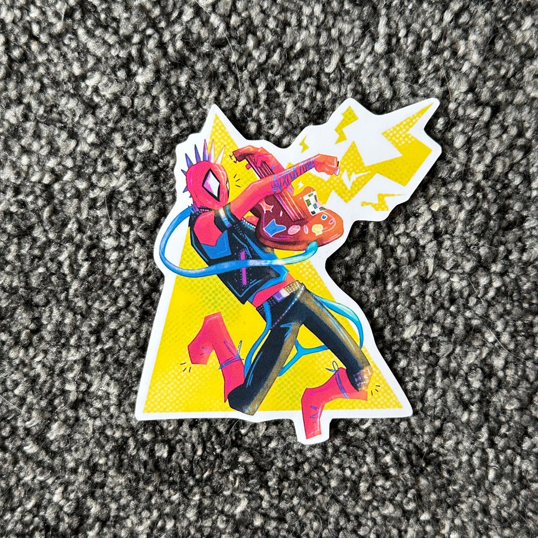 Spider-punk Jump Waterproof Vinyl Sticker - Etsy