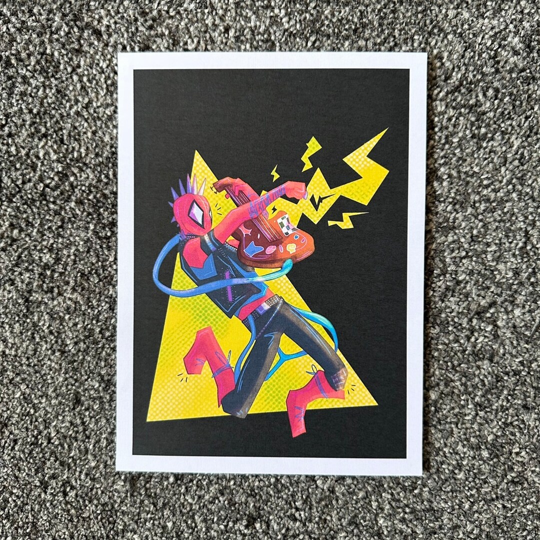 Spider-punk Jump Print - Etsy