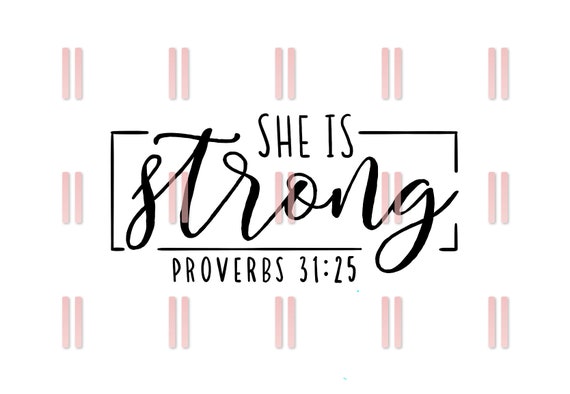 She is Strong SVG PNG DXF | Etsy