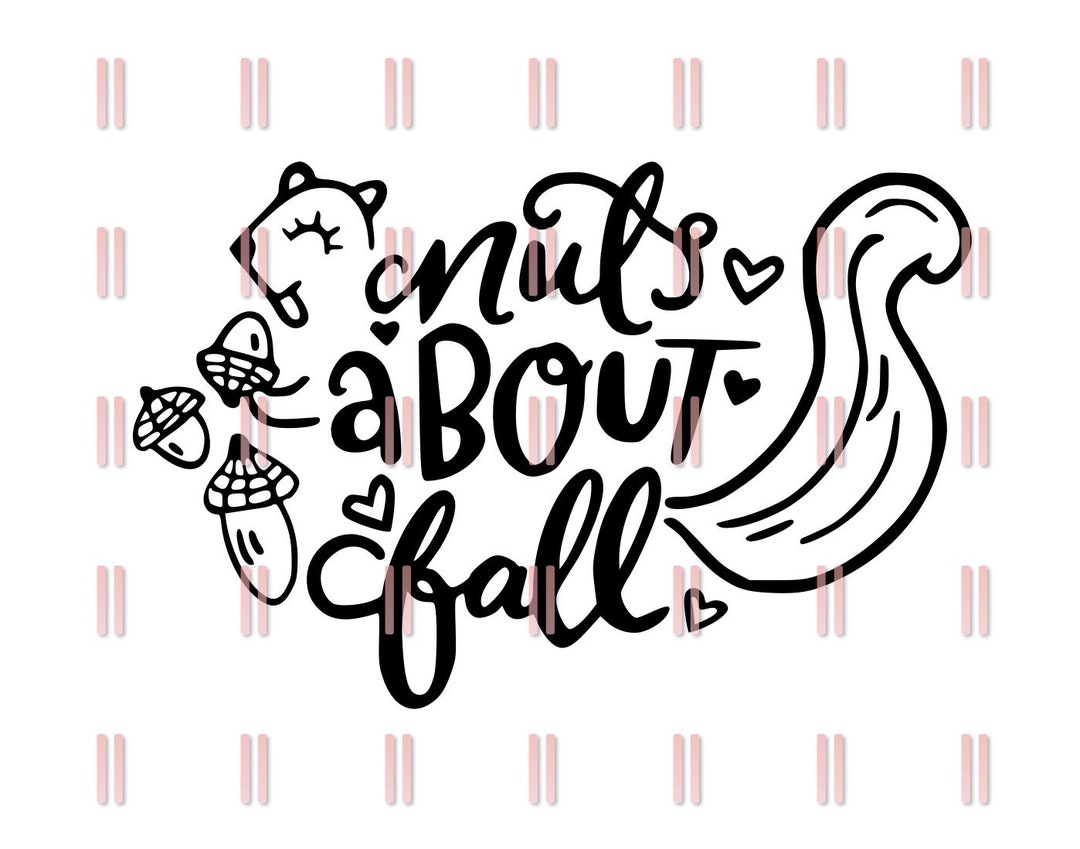 Nuts About Fall SVG L PNG L DXF - Etsy