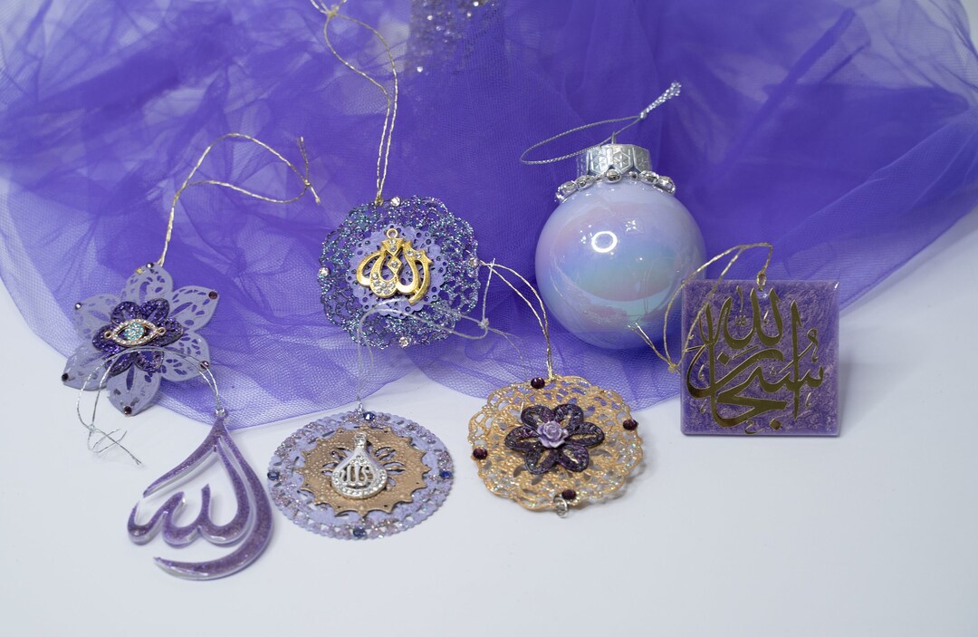 Mini Islamic Ornament Set, Acrylic Resin Crystal Ramadan Decor - Etsy
