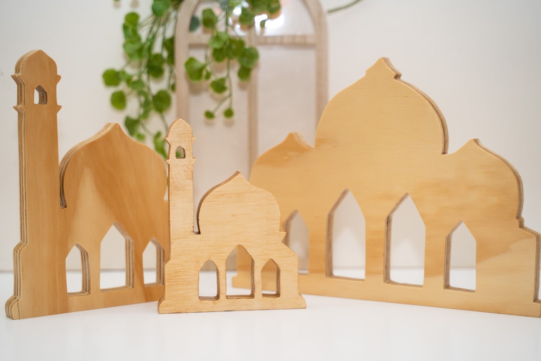 Ramadan Village, Wood Mosque, Islamic Home Decor, Eid Decor, Ramadhan ...