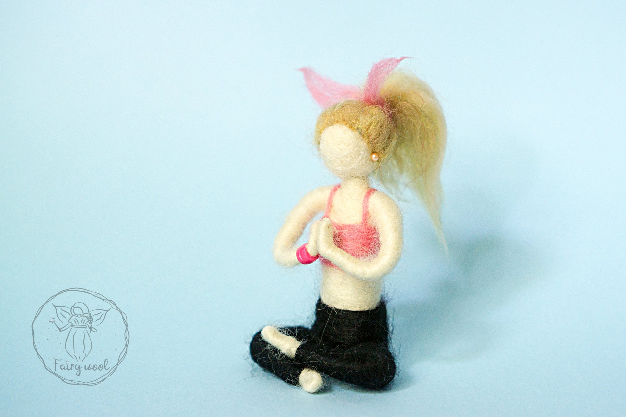 Personal Custom Yoga Gift Doll Meditating. Felted Decor for Master Yoga ...