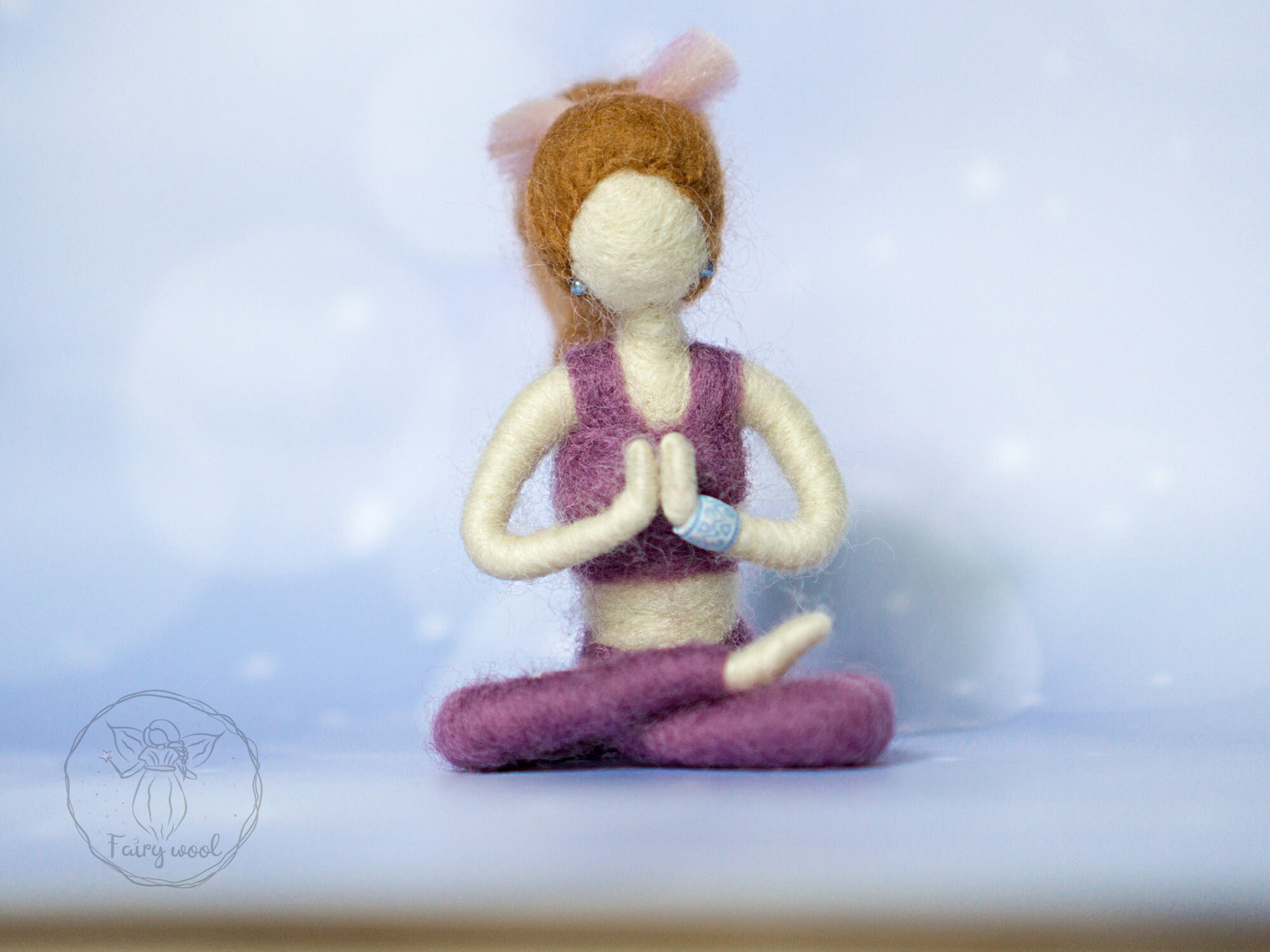 Personalized Yoga Portrait Doll. Gift for Yoga Lover. Custom Felted ...