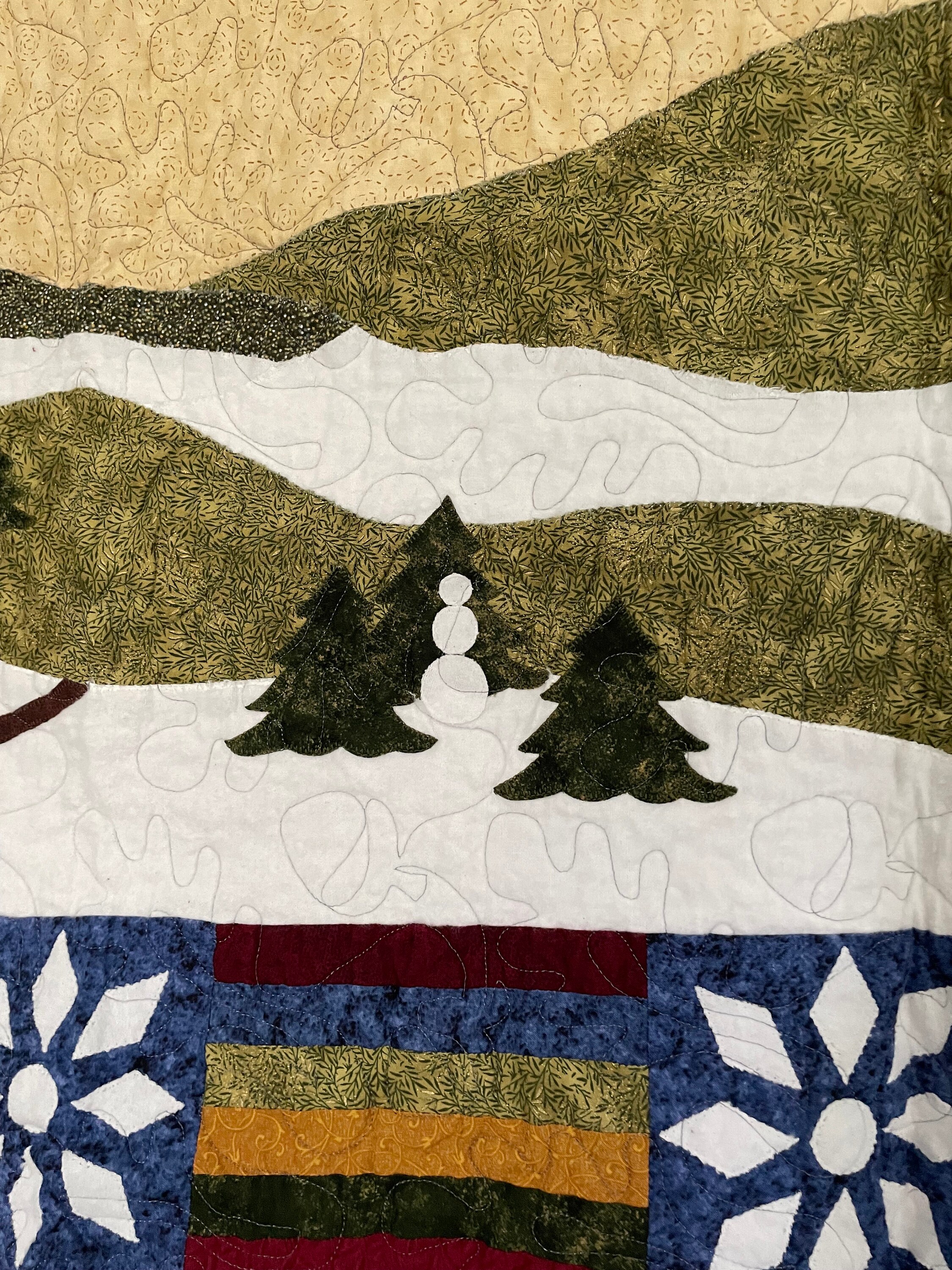 North Woods Log Cabin Handmade Quilt - Etsy