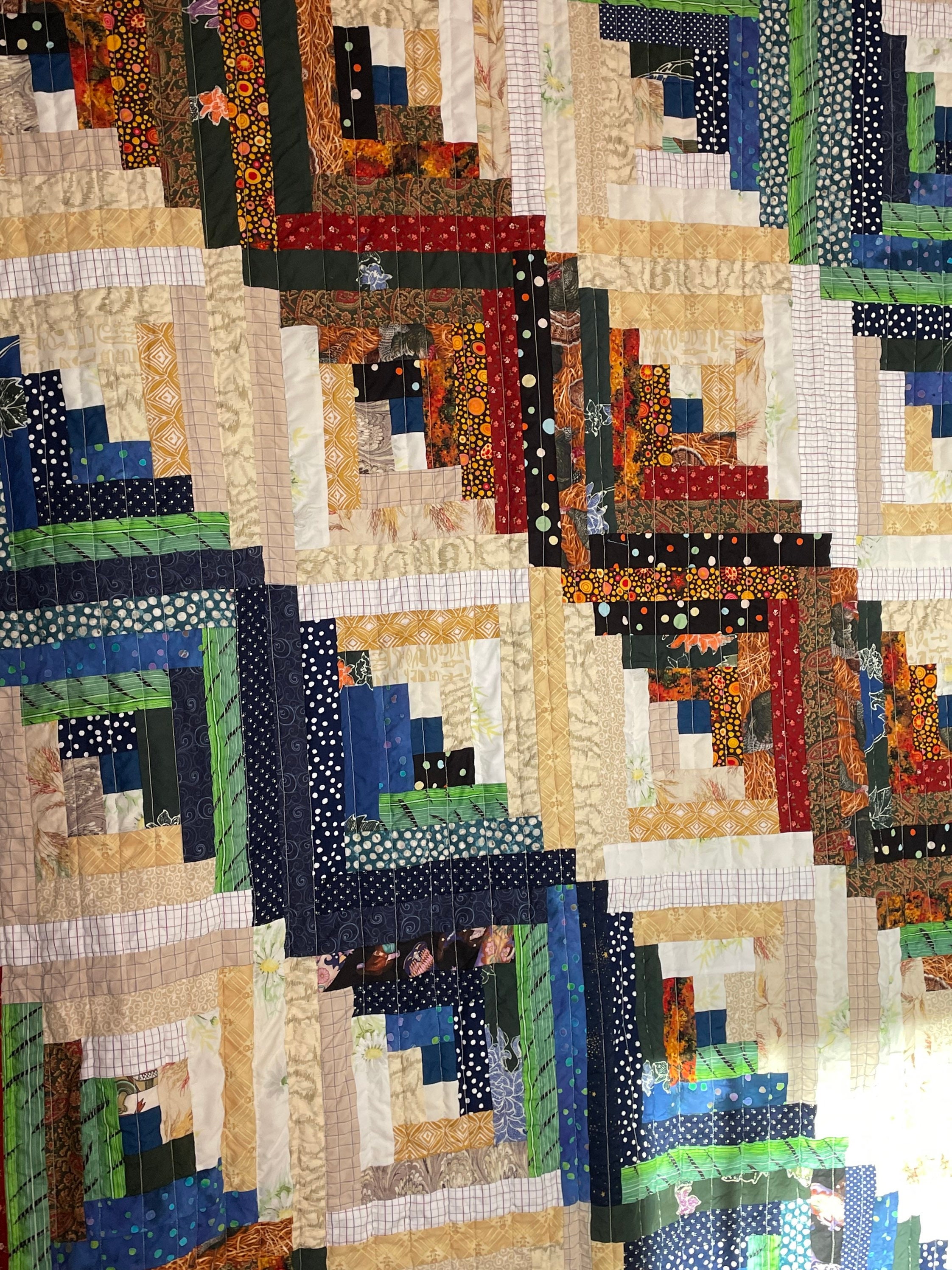 Colors of Iowa Log Cabin Quilt - Etsy