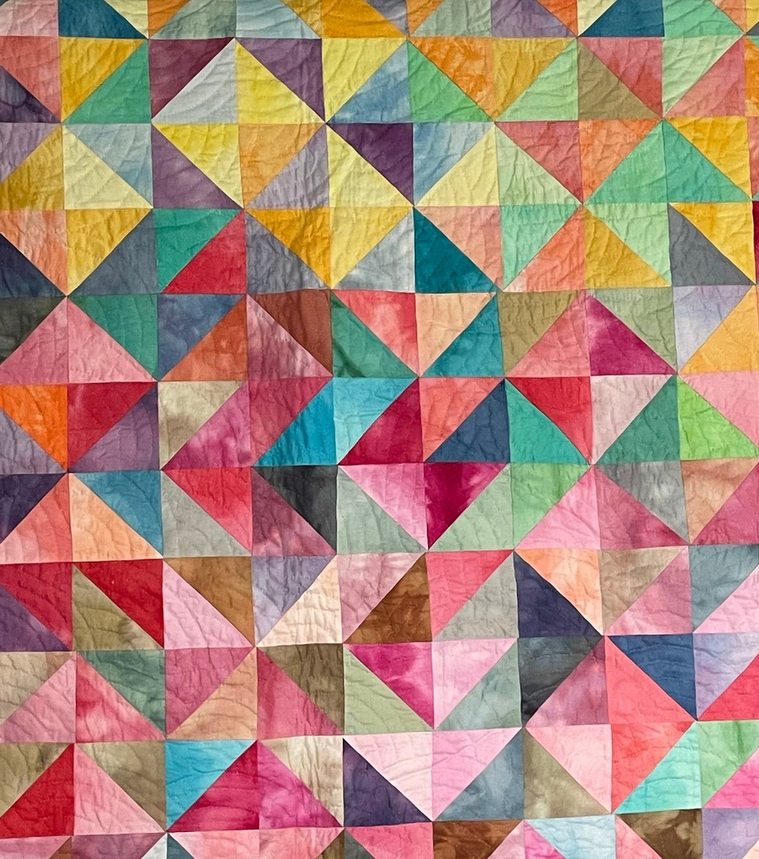 Pella Handmade Quilt in Sherbet Colors - Etsy