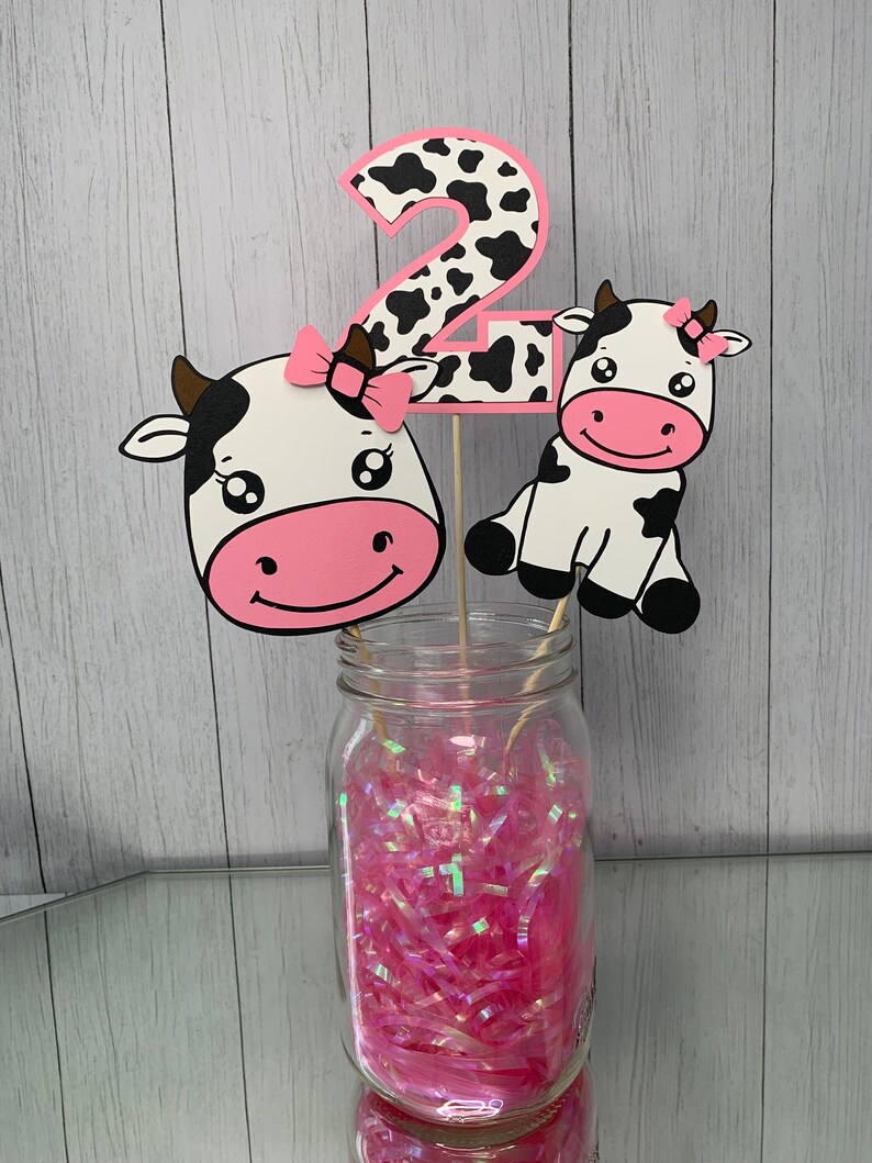 Moo Moo Centerpieces / Moo Moo I'm Two / Moo Moo Birthday - Etsy