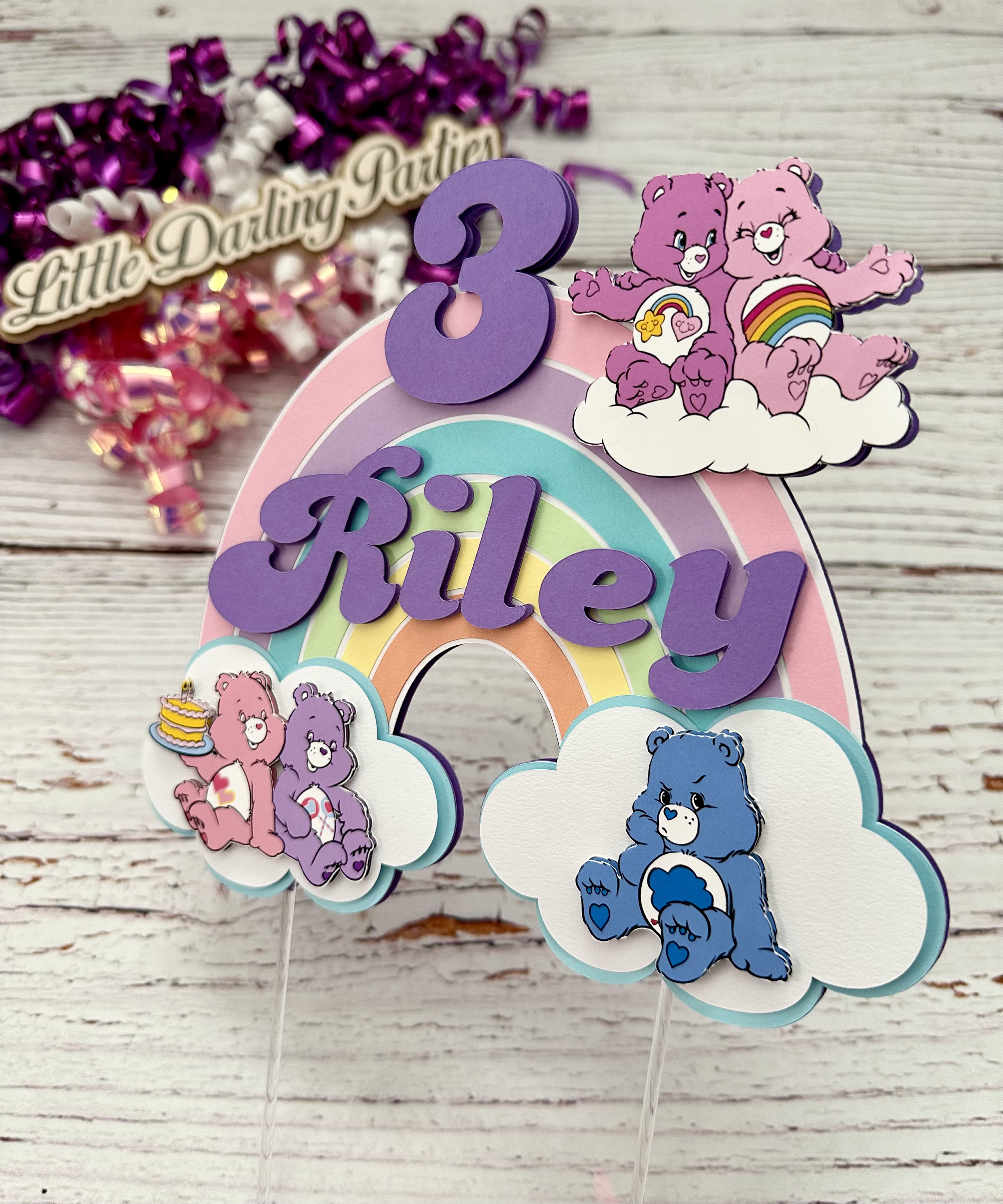 Care Bears Cake Topper / Care Bears Rainbow Cake Topper - Etsy