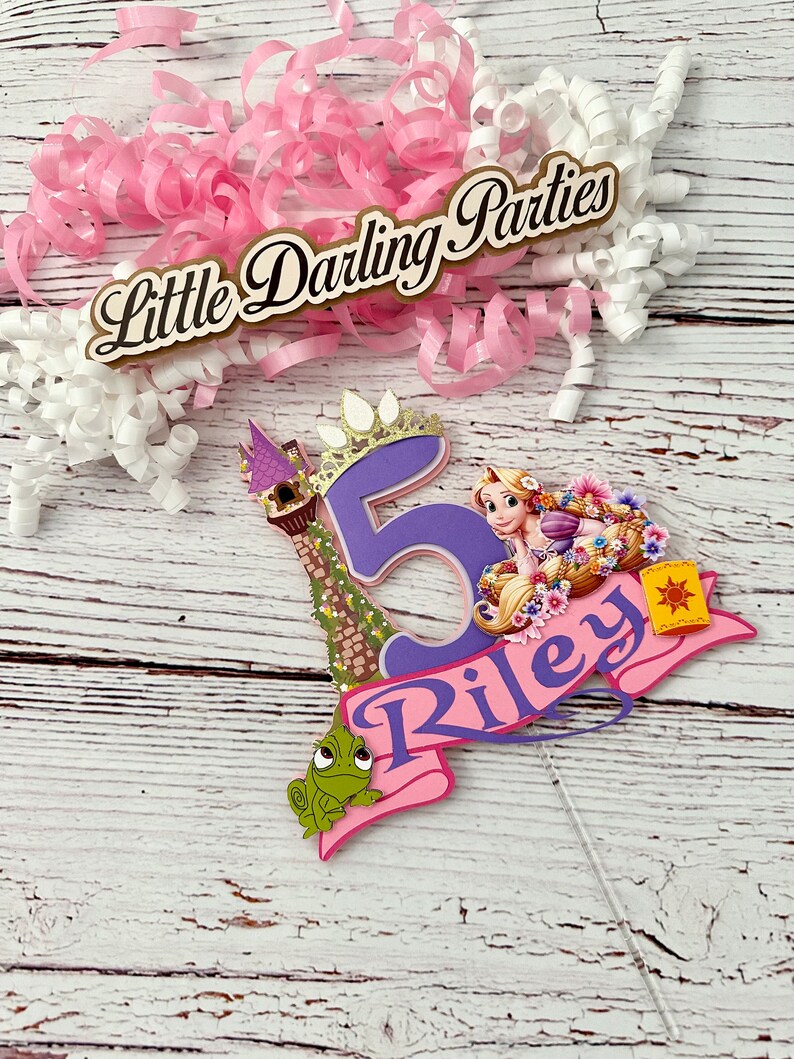 Tangle Cake Topper / Rapunzel Cake Topper / Tangled - Rapunzel ...