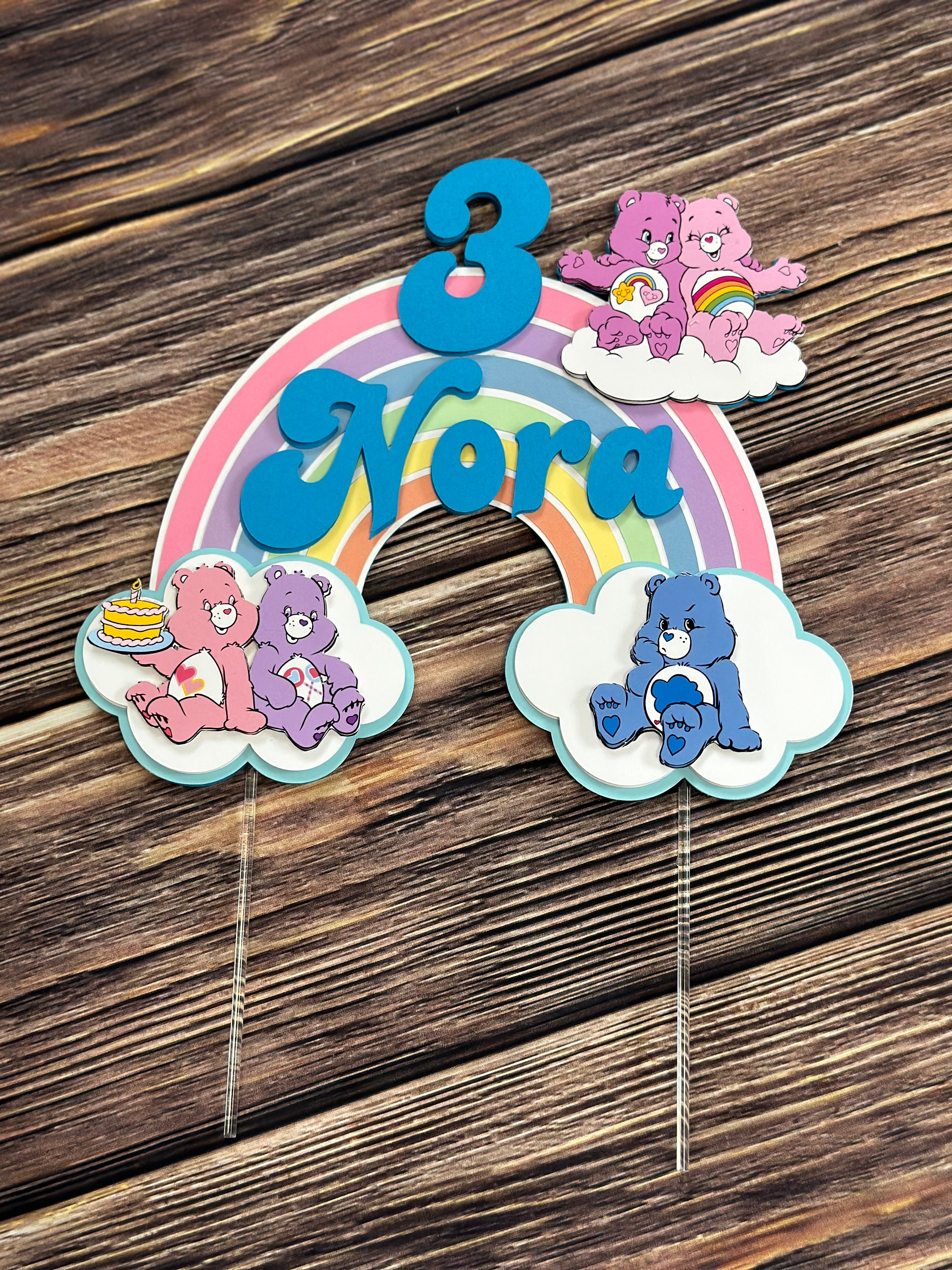 Care Bears Cake Topper / Care Bears Rainbow Cake Topper - Etsy
