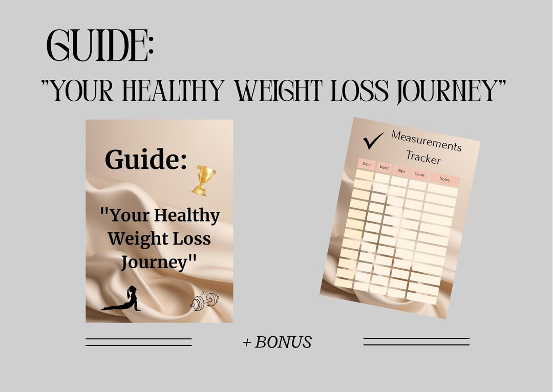 Printable Weight Loss Guide With Trackers in PDF Format - Etsy