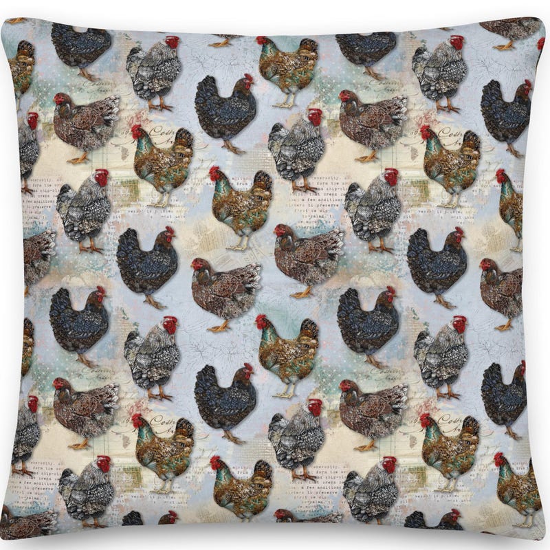 Chicken Throw Pillow - Etsy